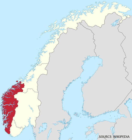 Vestlandet Kart Norge Veikart Detaljert Kart Med Gater Vestlandet Kart Norge Veikart Detaljert Kart Med Gater